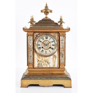 Achille Brocot French Mantel Clock with Japonisme Decoration - Clocks ...