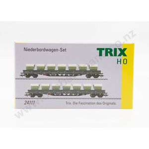 Trix Low Side Car Set (24111) - Railway Trains and Trams - Toys & Models
