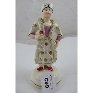 Antique Rockingham Lady Figure - Zother - 19th Century British - Ceramics