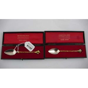 Stuart Devlin Opera House Spoons with London Hallmarks - Zother - Silver