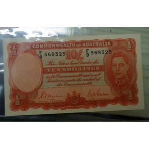 Australian 10 Shilling Note (1939) - Notes & Scrip - Numismatics ...