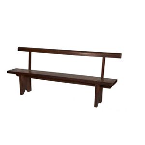 Jarrah Wood Bench with V-Cutout Slab Supports - Seating - Benches/Pews ...