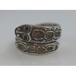 Zircon Jargoon Snake Ring - Rings - Jewellery