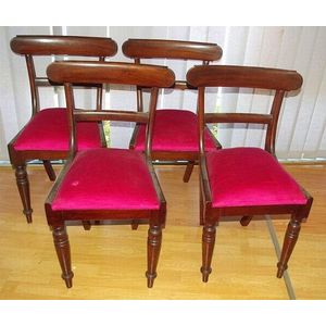 Antique Cedar Rail Back Chairs - Set of Four - Seating - Sets of Chairs ...