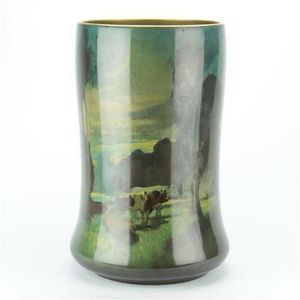 Harry Tittensor's Moonlit Cow Vase - Royal Doulton - Ceramics
