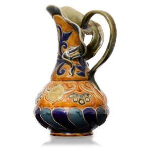 Doulton Lambeth Foliate Ewer by Frank Butler - Royal Doulton - Ceramics