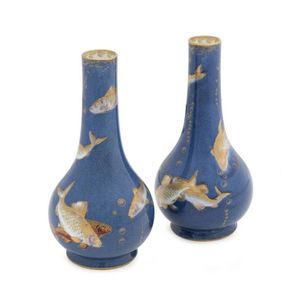 Wedgwood Blue Lustre Fish Vases by Daisy Makeig-Jones - Wedgwood - Ceramics