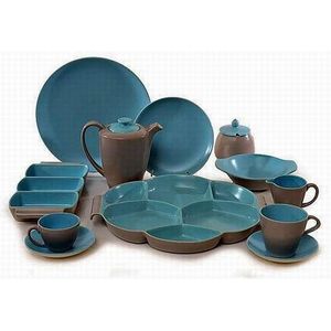 Vintage Poole Pottery Twintone Dinner Set (45 Pieces) - Poole - Ceramics