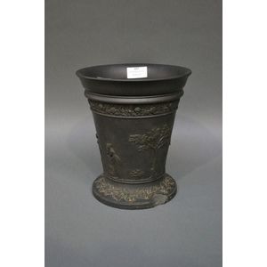 22 cm Wedgwood Black Basalt Vase - Wedgwood - Ceramics
