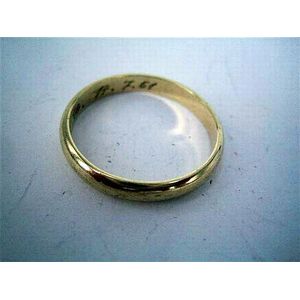 8ct Gold Band Ring - 3.4g - Rings - Jewellery
