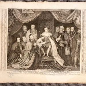 18th Century Engraving of King Edward VI and Four Others - Prints ...