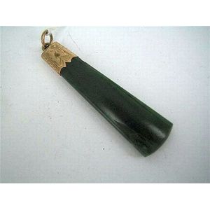 Edwardian Jade and Gold Fob - Necklace/Chain - Jewellery