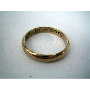 8ct Gold Band Ring - 3.1g - Rings - Jewellery