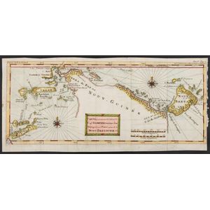 Map of Captain Dampier's Voyage around New Britain, 1730 - Prints ...