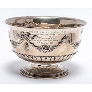 Sterling Silver Laurel Swag and Reeded Rose Bowl, London 1906 - Bowls ...