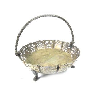 Victorian Sterling Silver Bread Basket by Henry Wilkinson & Co ...