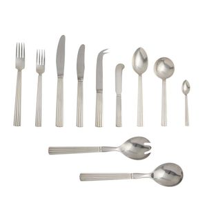 Georg Jensen 'Bernadotte' Sterling Silver Flatware Service for Eight - Flatware/Cutlery and ...