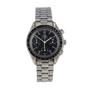 Omega Speedmaster Automatic Chronograph Wristwatch Stainless Steel ...