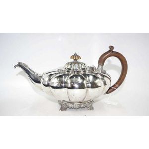 1840 London Hallmarked Sterling Silver Teapot by Bateman & Ball - Tea ...