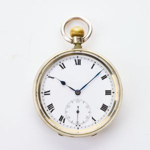 Rolex 1925 Open Faced Pocket Watch - Silver Plated - Watches - Wrist ...