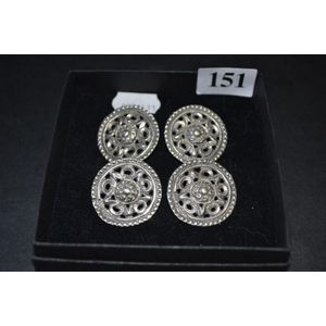 Imported Sterling Silver Button Set - English - Buttons - Costume ...