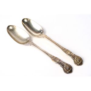 Victorian Lion Armorial Sterling Silver Spoons - Flatware/Cutlery and ...