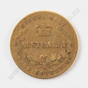 1864 Half Gold Sovereign Australia Sydney Mint with Some Wear - Coins ...
