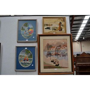 Antique and vintage woolwork embroidery - price guide and values