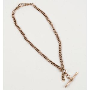 Melbourne Antique 9ct Rose Gold Fob Chain - 34.5g - Necklace/Chain ...