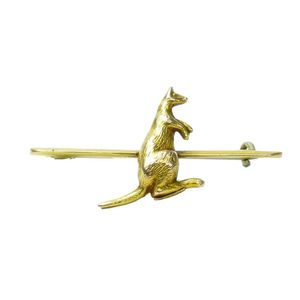 Brooches with Australian kangaroo, emu, koala motif - price guide and ...
