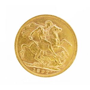 1897 Melbourne Victoria Gold Sovereign - Coins - Numismatics, Stamps ...