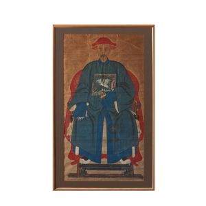 Qing Dynasty Government Official Portrait - Art - Oriental
