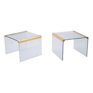 Waterfall Glass Side Tables by Pace - United States - Furniture - Post 1950