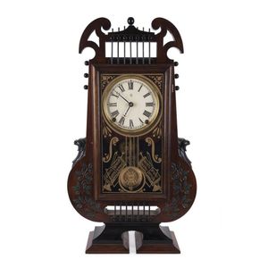 Rare Seth Thomas Harp Shelf Clock - 62cm High - Clocks - Mantle and ...