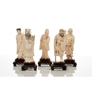 Carved Chinese ivory human figures - price guide and values