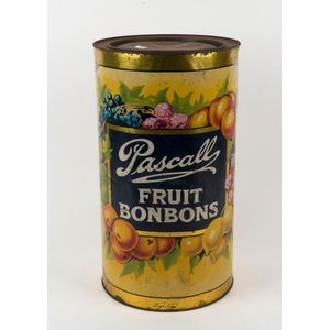 Pascall Fruit Bonbons Advertising Tin - 1930s - Zother - Advertising