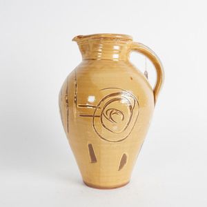 Sgraffito Swirls: Large Nick Stather Jug - New Zealand Potters & Themes ...