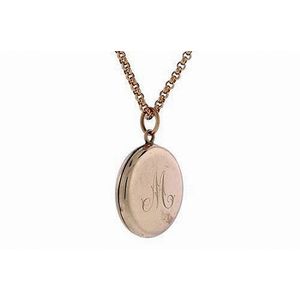 9ct Gold Belcher Chain with Tri Fold Locket - Pendants/Lockets - Jewellery