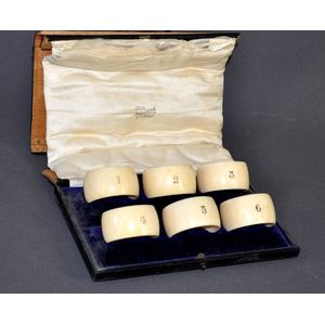 Numbered Ivory Napkin Rings Set - Zother - Household Objects