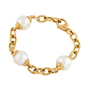 Paspaley South Sea Pearl Bracelet with Gold Chain - Necklace/Chain ...