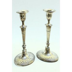 Victorian Sterling Silver Candlesticks, London 1898, William Hutton ...