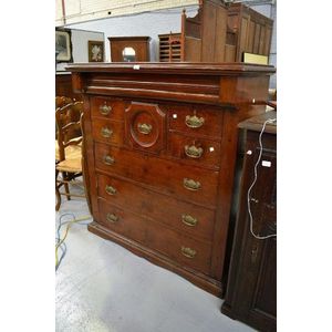 Antique eight drawer chest of drawers - price guide and values