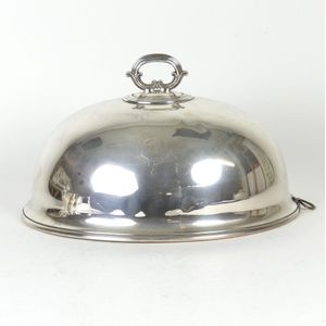 Antique silver plate meat covers, food covers, dish covers cloche ...
