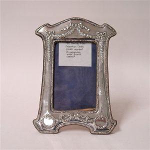 Floral Embossed Silver Photo Frame, Edwardian Era - Photography - Photo ...
