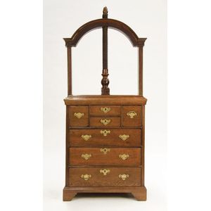 Georgian Oak Book-Press on Chest - Chests of Drawers - Furniture