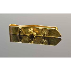 Gold Nugget Money Clip with Initials AW - Zother - Jewellery