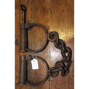 Convict handcuffs and manacles, Australian Colonial, Port Arthur ...