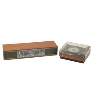 Vintage Bang and Olufsen turntable and receiver set, teak casing - Hi ...