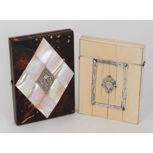 Antique 19th Century Calling Card Cases: Ivory and Tortoiseshell - Card ...