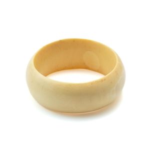 Vintage Ivory Bangle: 29mm Width, 58mm Diam., 69.5g Weight - Bracelets ...
